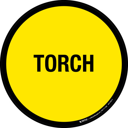 Torch Floor Sign