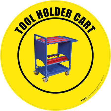 Tool Holder Cart Floor Sign | Creative Safety Supply