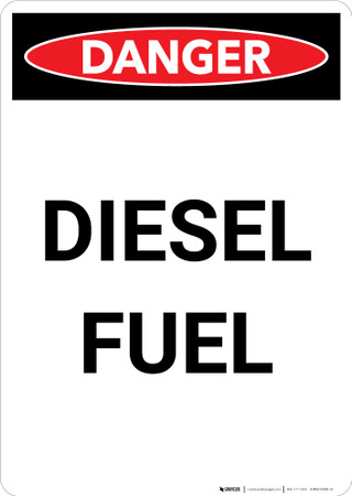 Diesel Fuel - Portrait Wall Sign | Creative Safety Supply