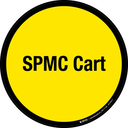 SPMC Cart Floor Sign | Creative Safety Supply