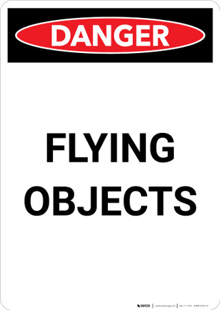 Flying Objects - Portrait Wall Sign