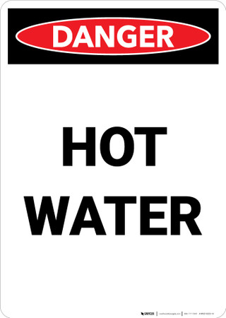 Hot Water - Portrait Wall Sign