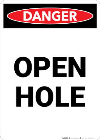 Open Hole - Portrait Wall Sign