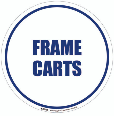 Frame Carts Floor Sign