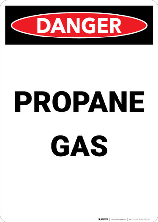 Propane Gas - Portrait Wall Sign