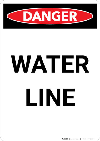 Water Line - Portrait Wall Sign