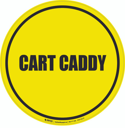 Cart Caddy Floor Sign