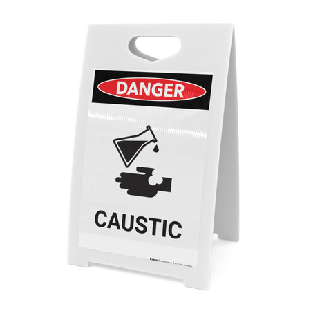 Caustic Sign With Icon - A-Frame Sign
