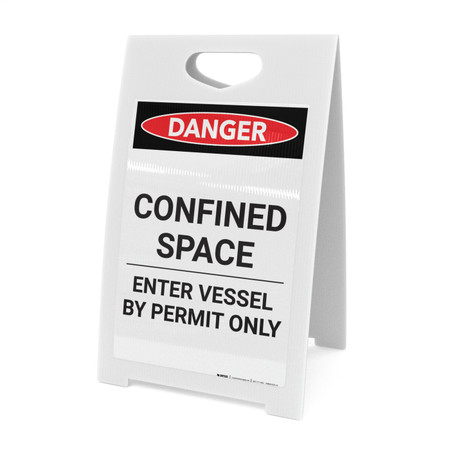 Enter Vessel Permit Only - A-Frame Sign
