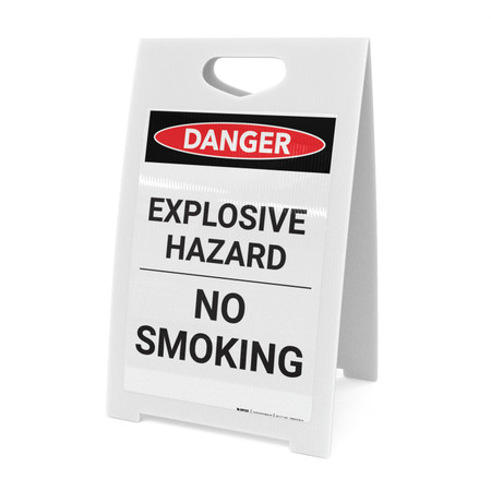 Explosive Hazard No Smoking - A-Frame Sign
