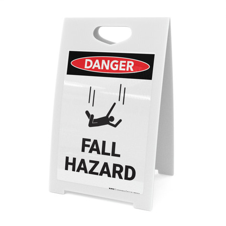 Fall Hazard with Icon - A-Frame Sign