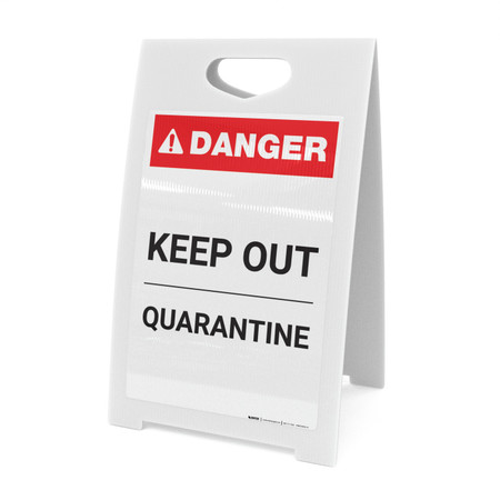 Keep Out - Quarantine - A-Frame Sign | Creative Safety Supply
