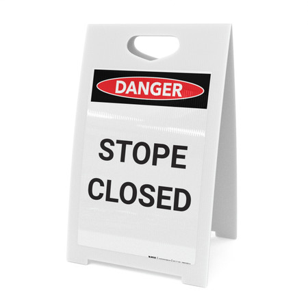 Stope Closed - A-Frame Sign | Creative Safety Supply