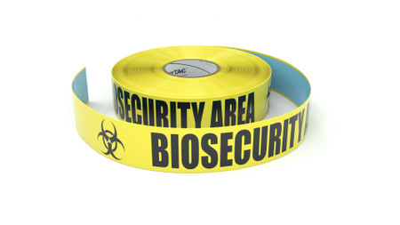 Biosecurity Area With 2 Bio Symbols - Inline Printed Floor Marking Tape