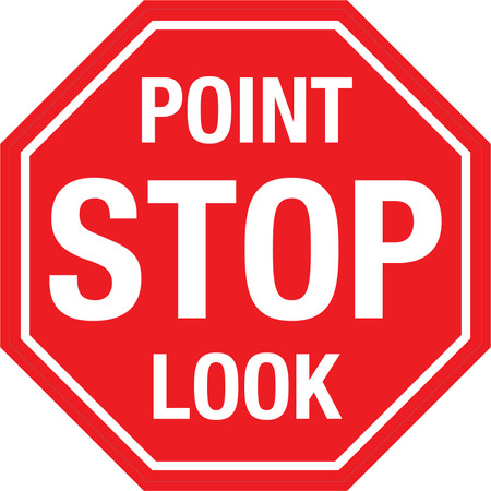 Point - Stop - Look - Floor Sign | Creative Safety Supply
