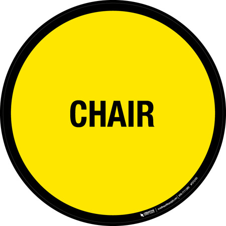 Chair Floor Sign
