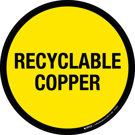 Recyclable Copper Floor Sign