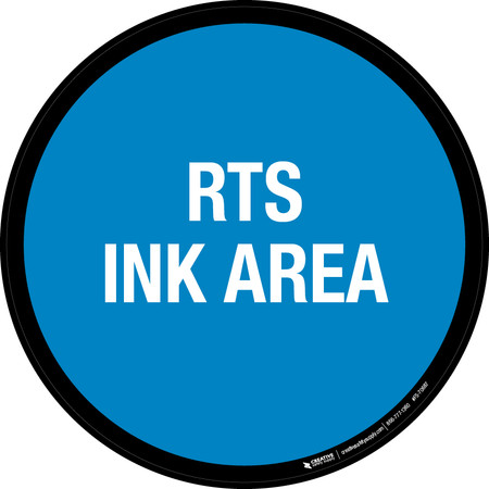 RTS Ink Area Floor Sign