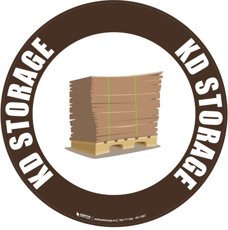 KD Storage Floor Sign