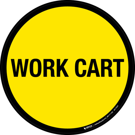 Work Cart Floor Sign