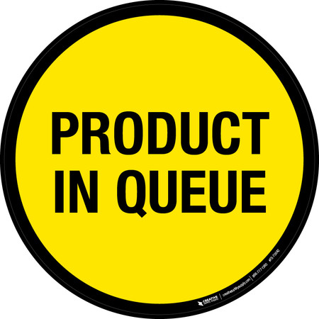 Product In Queue Floor Sign