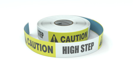 Caution: High Step - Inline Printed Floor Marking Tape