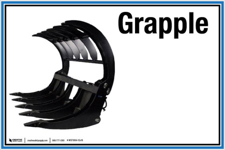 Wall Sign: (UR) Grapple - 12"x18" (Peel-and-Stick Permanent Adhesive)