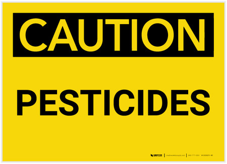 Caution: Pesticides - Label | Creative Safety Supply