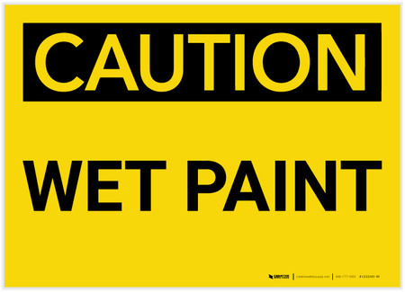 Caution: Wet Paint - Label | Creative Safety Supply