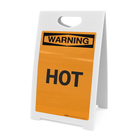 Warning: Hot - A-Frame Sign