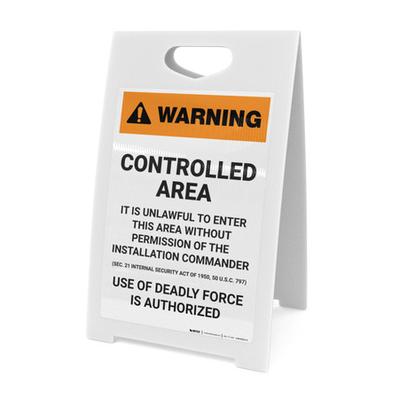 Warning: Controlled Area - Unlawful to Enter Area Without Permission ...