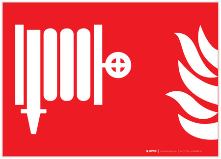 Fire Hose Standpipe Symbol NFPA Landscape - Label | Creative Safety Supply