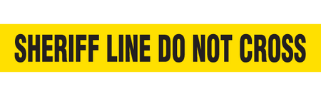 SHERIFF LINE - Barricade Tape (Case of 12 Rolls)