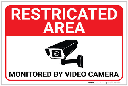 Restricted Area: Restricted Area Monitored By Video Camera Icon ...