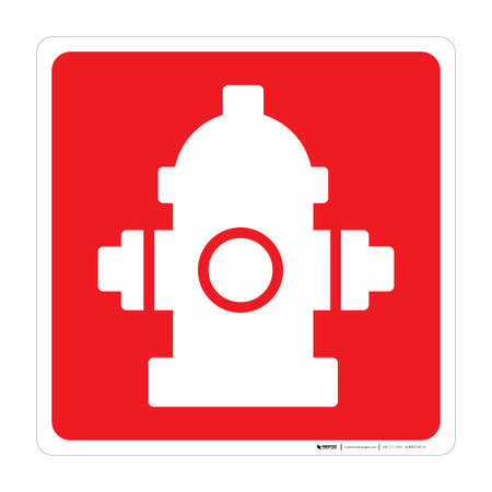 Fire Hydrant - Wall Sign | Creative Safety Supply