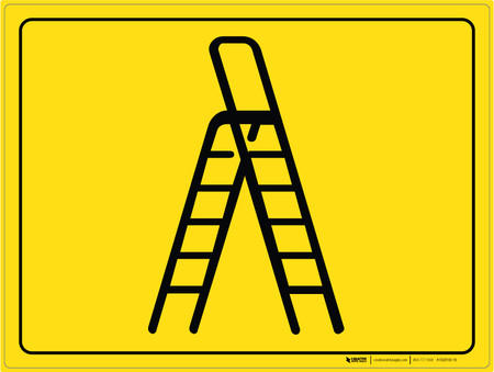 Ladder Parking - Floor Marking Sign | Creative Safety Supply
