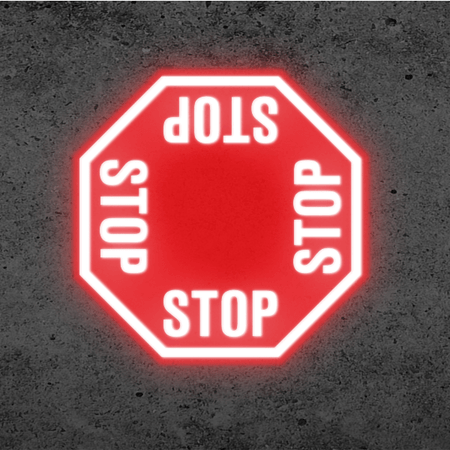 SignCast™ S300 Virtual Sign - 4 Way Stop Sign | Creative Safety Supply