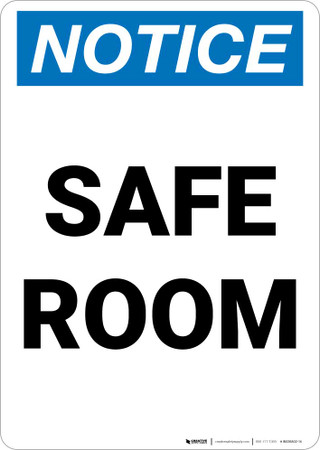 Notice: Safe Room Portrait