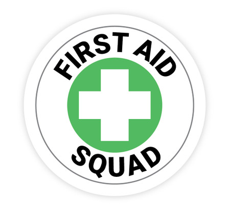 First Aid Squad - Hard Hat Sticker