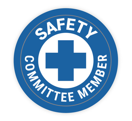 Safety Committee Member - Hard Hat Sticker