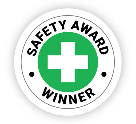 Safety Award Winner - Hard Hat Sticker