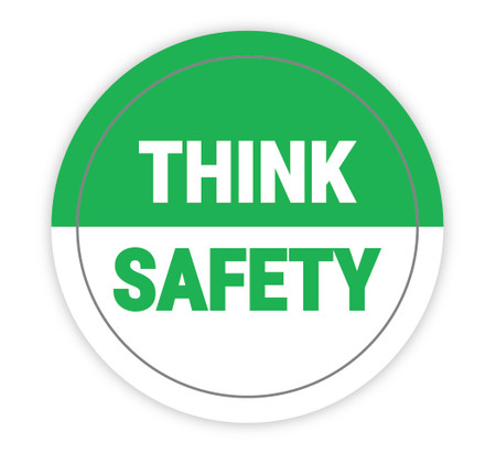 Think Safety - Hard Hat Sticker