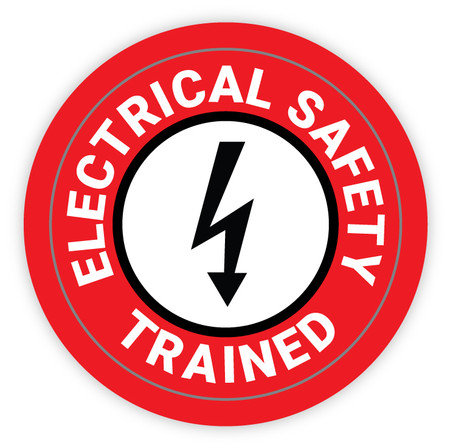 Electrical Safety Trained - Hard Hat Sticker