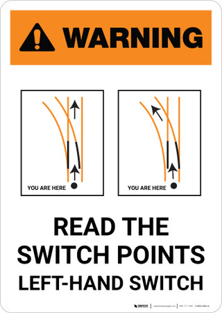Warning: Read the Switch Points - Right-Hand Switch ANSI Portrait ...