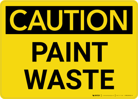 Caution: Paint Waste Landscape