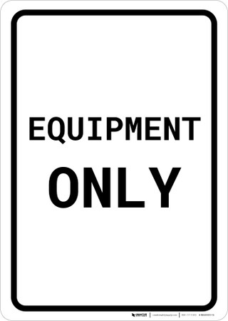 Equipment Only Portrait