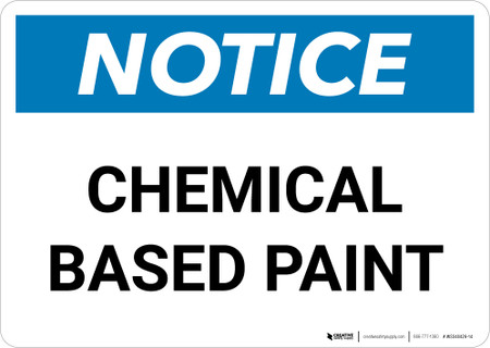 Notice: Chemical Based Paint Landscape | Creative Safety Supply