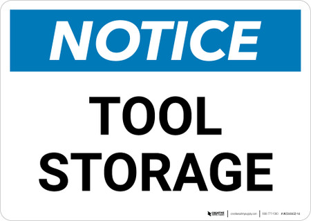 Notice: Tool Storage Landscape