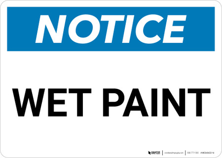 Notice: Wet Paint Landscape