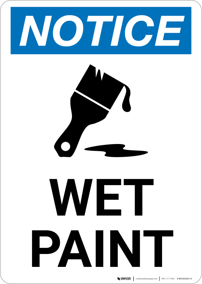 Funny Wet Paint Signs Printable Wet Paint Sign Etsy UK